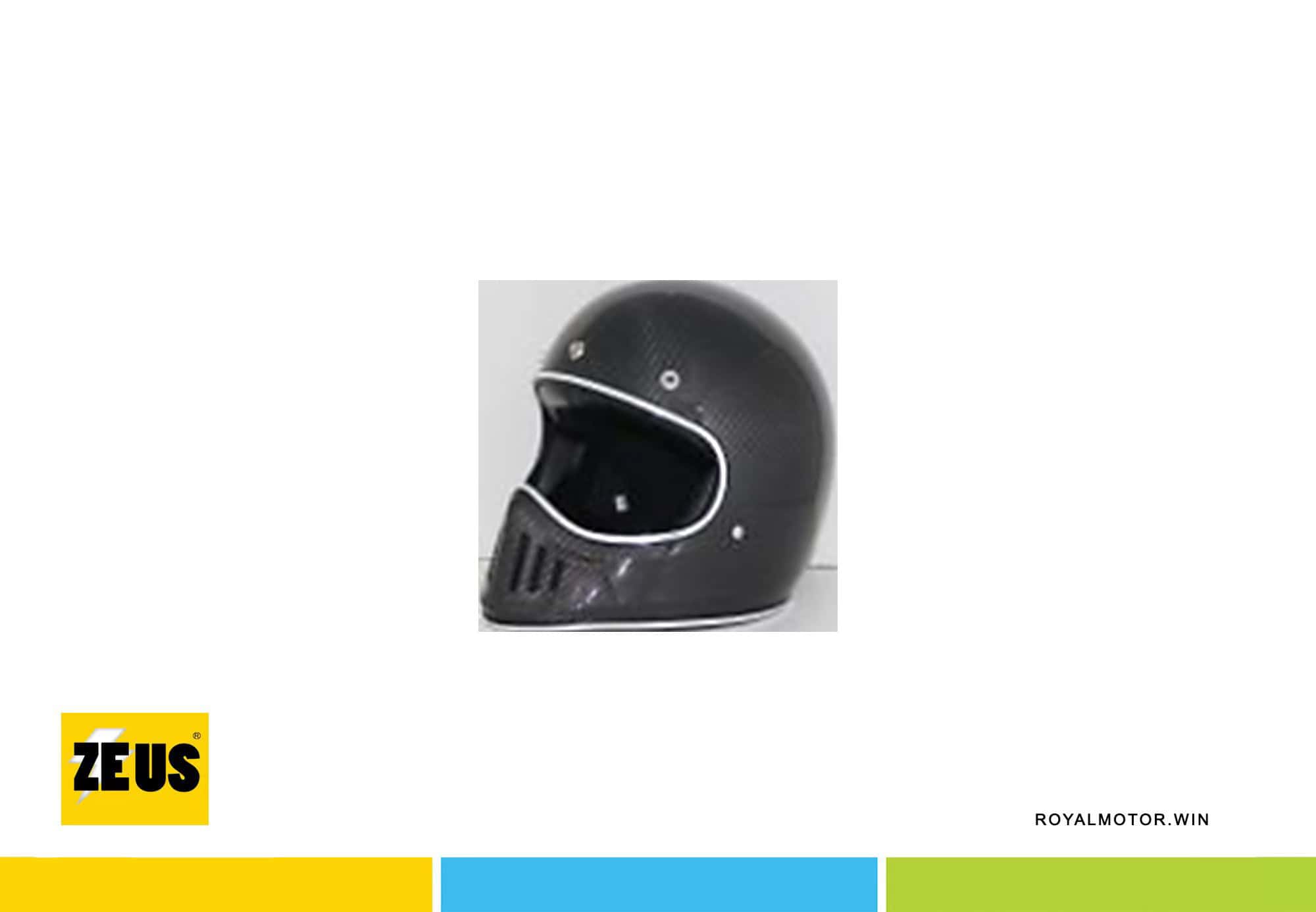 Vintage full helmet (Ordinary carbon fiber vertical hole model) | ROYAL ...